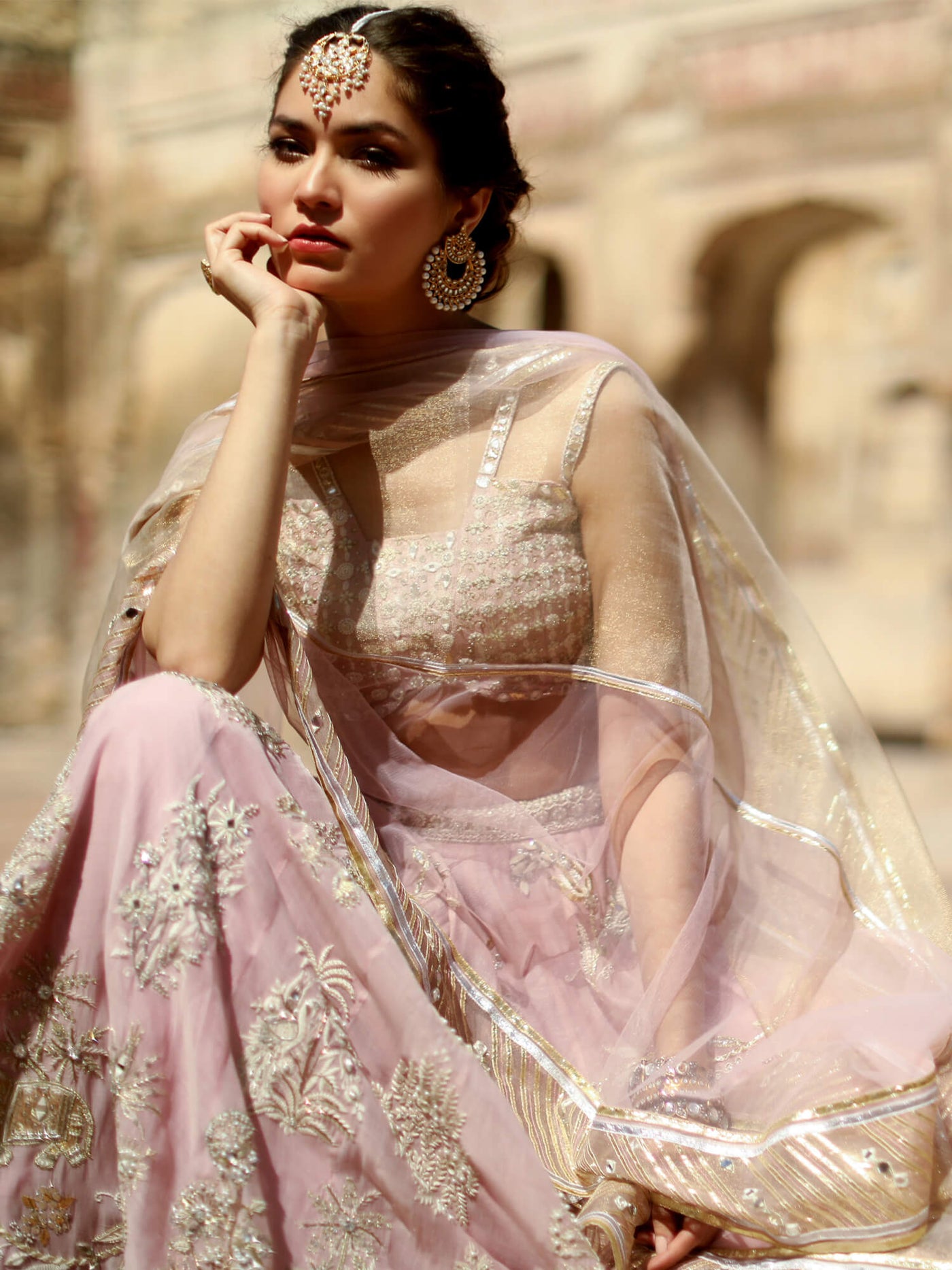 Choli W/ Ghagra & Dupatta | Misha Lakhani